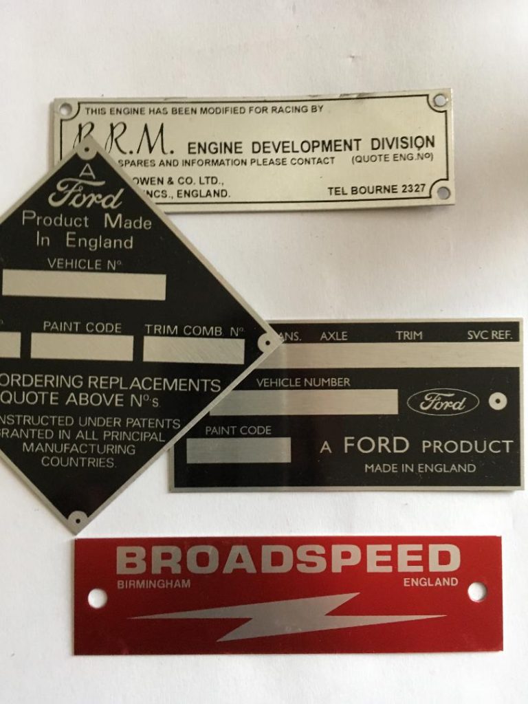 CHASSIS PLATES : Cortina Mk2 Spares